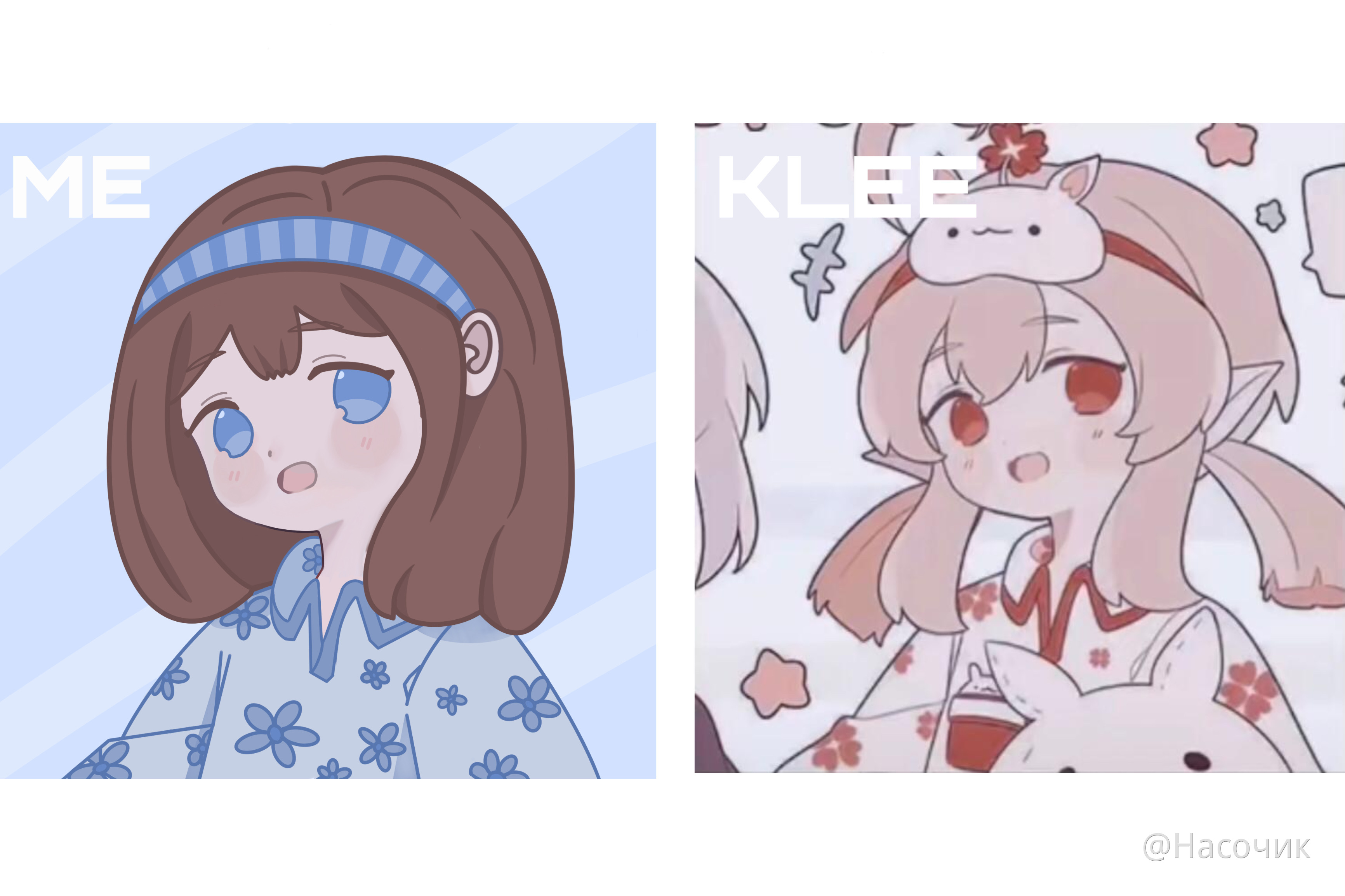 I drew myself, based on the drawing of the Klee /Я нарисовала себя ...