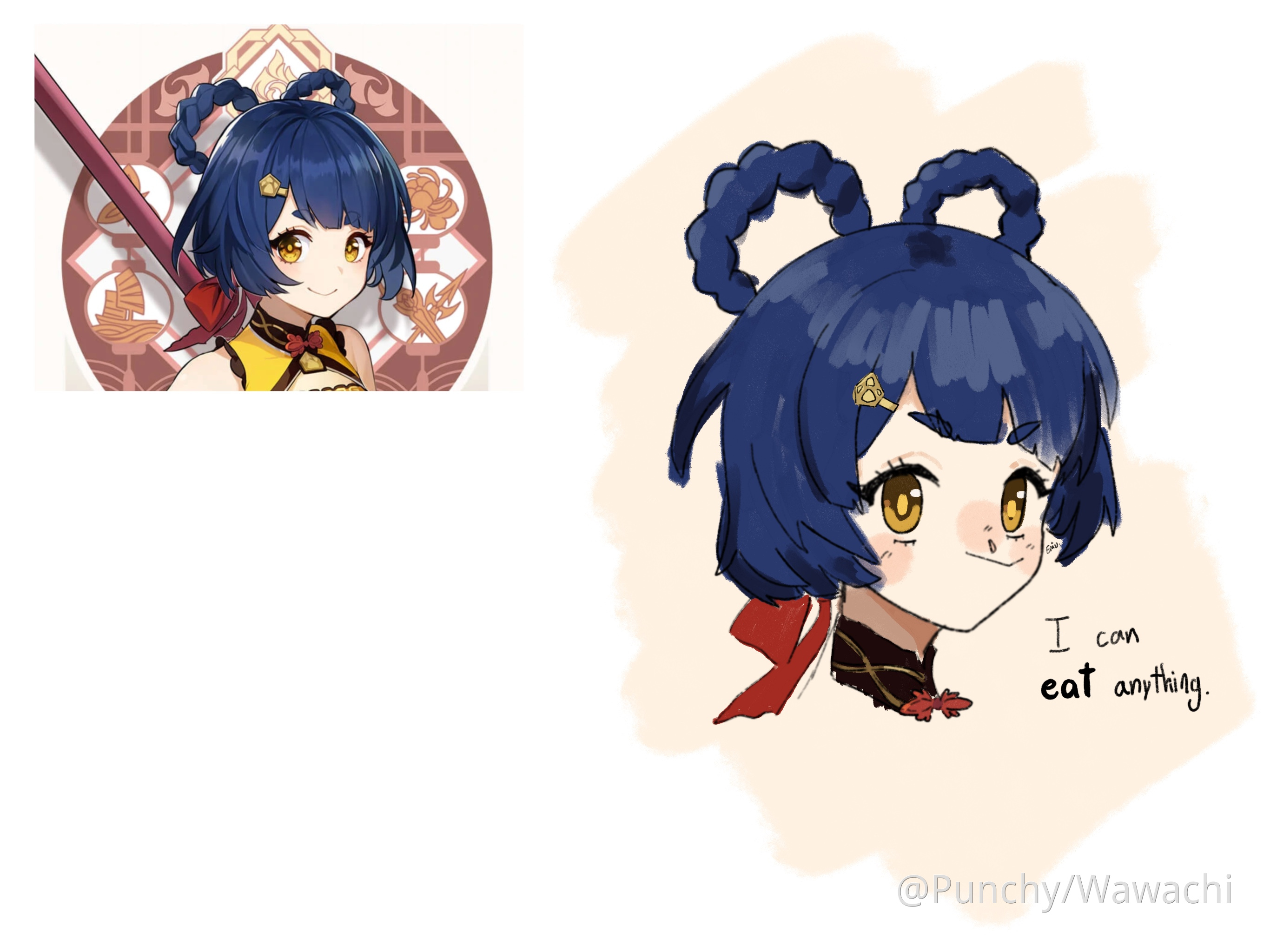 Slightly bad drawing of Xiangling :) Genshin Impact | HoYoLAB