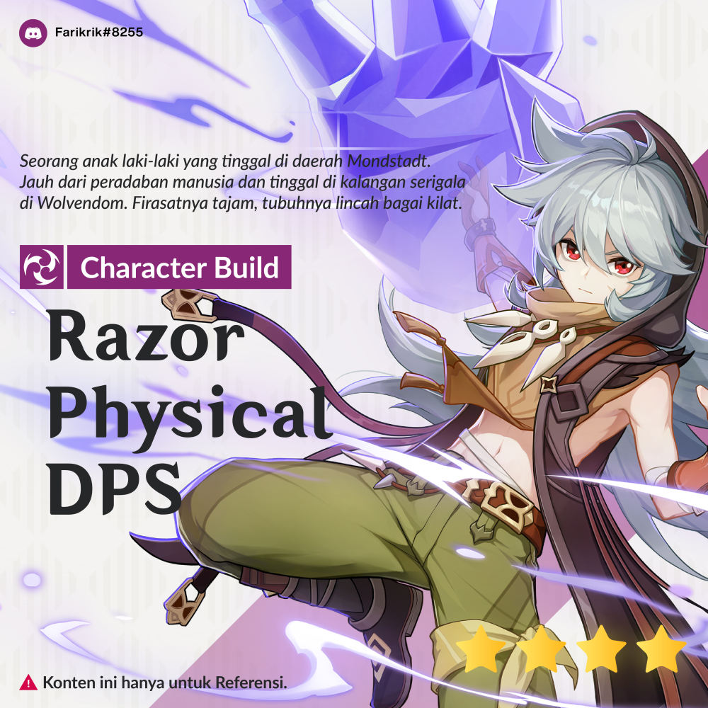 [Mini Guide] Character Build: Razor Physical DPS - Wolf Boy Genshin ...