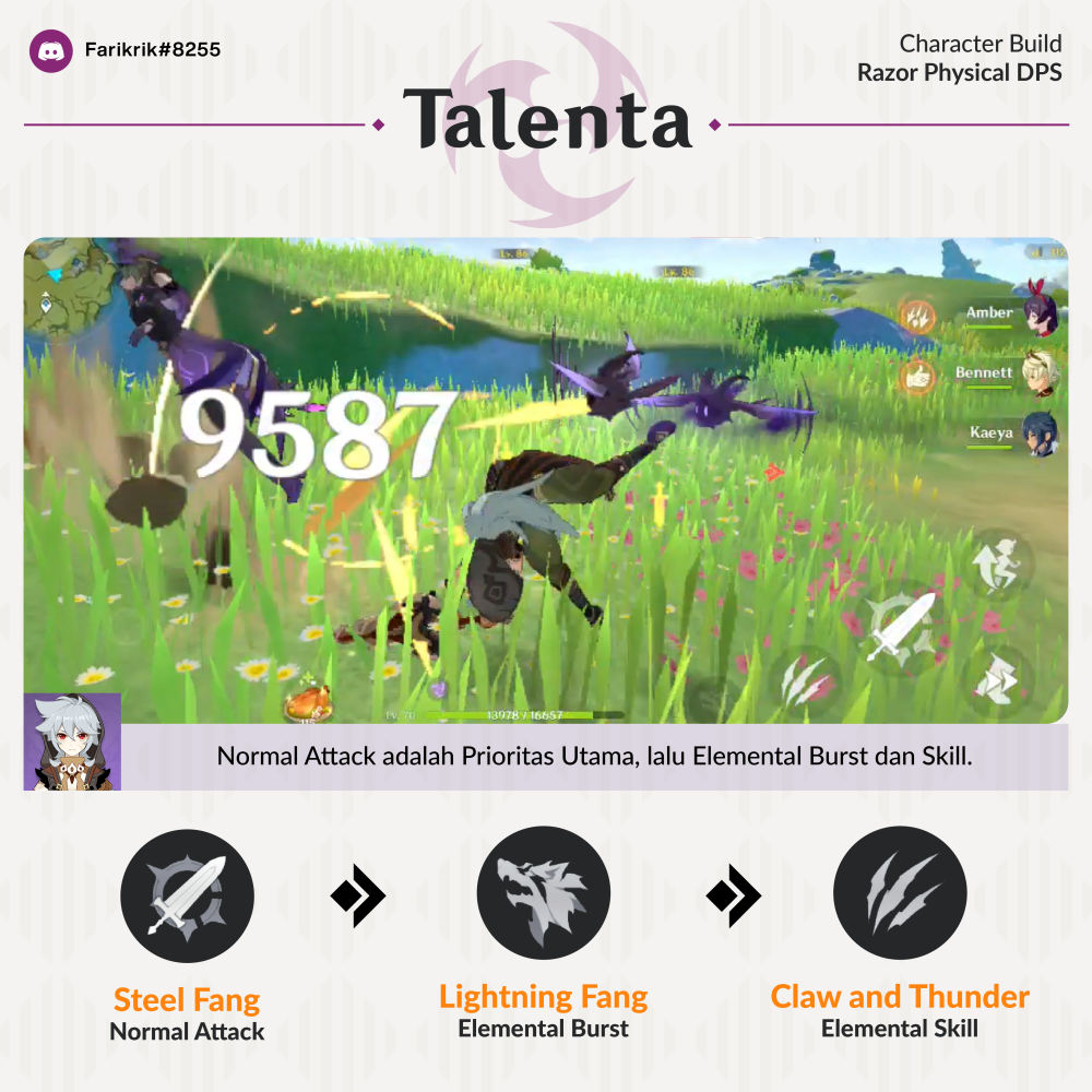 [Mini Guide] Character Build: Razor Physical DPS - Wolf Boy Genshin ...