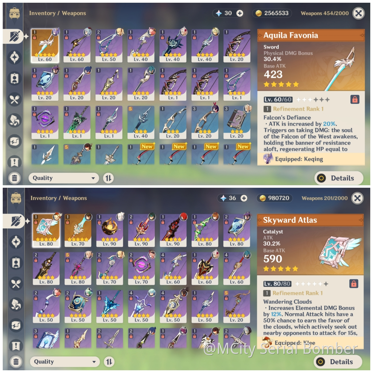 I really need some serious luck on weapons Genshin Impact | HoYoLAB
