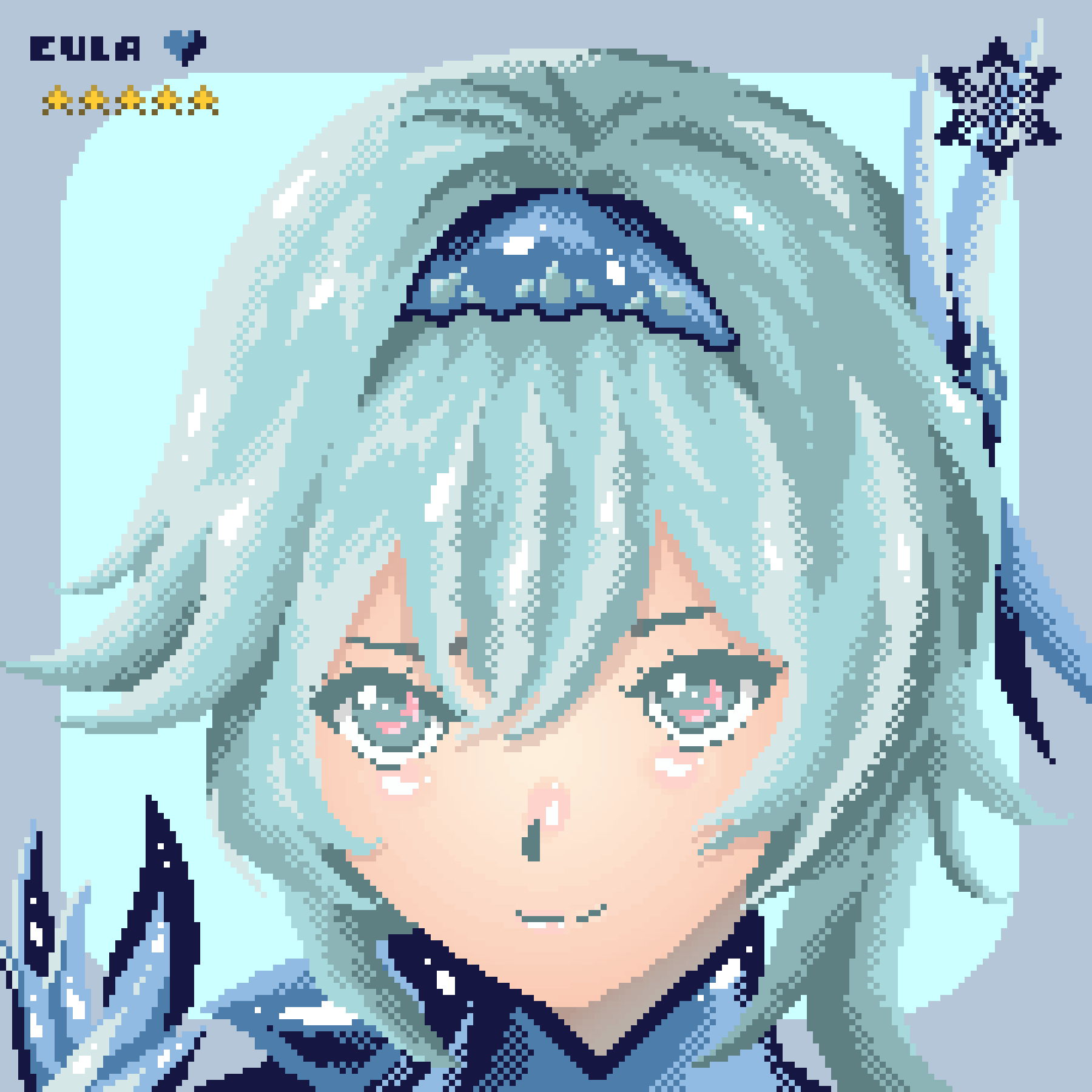 💖 ️ Animated! Eula Pixel Art ️💖 Genshin Impact | HoYoLAB