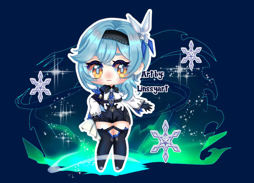 Chibi Eula de la suerte! ♥ Genshin Impact | HoYoLAB