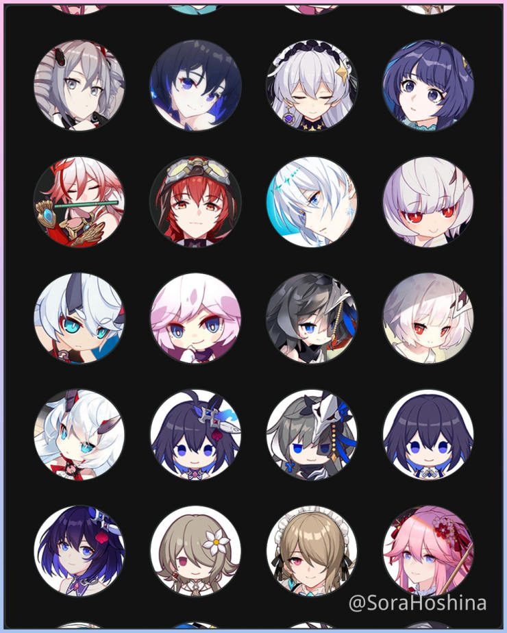 NEW MASSIVE HOYOLAB PROFILE PICTURE COLLECTION - miHoYo Player Community