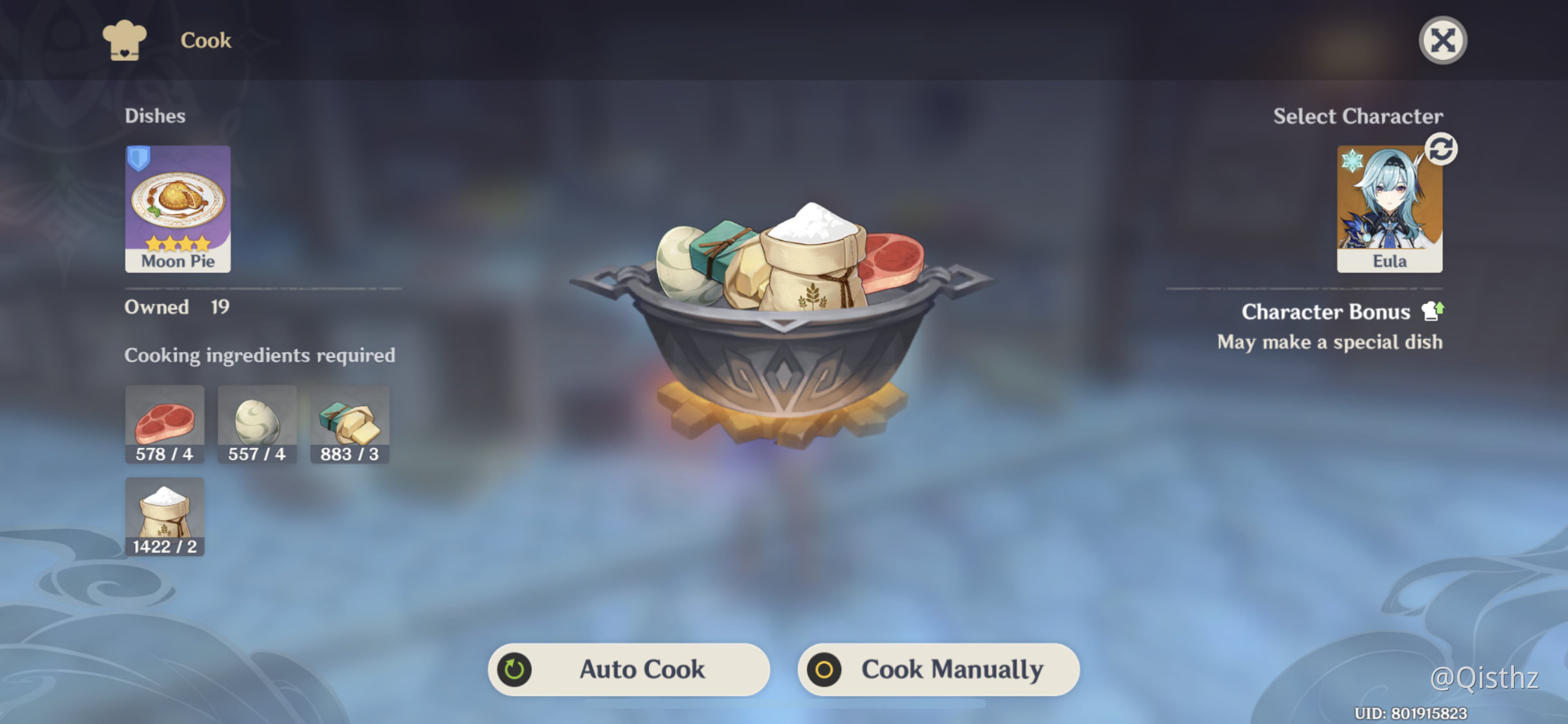 Eula double product and Chef Eula special dish SO SO GOOD!!! Genshin ...