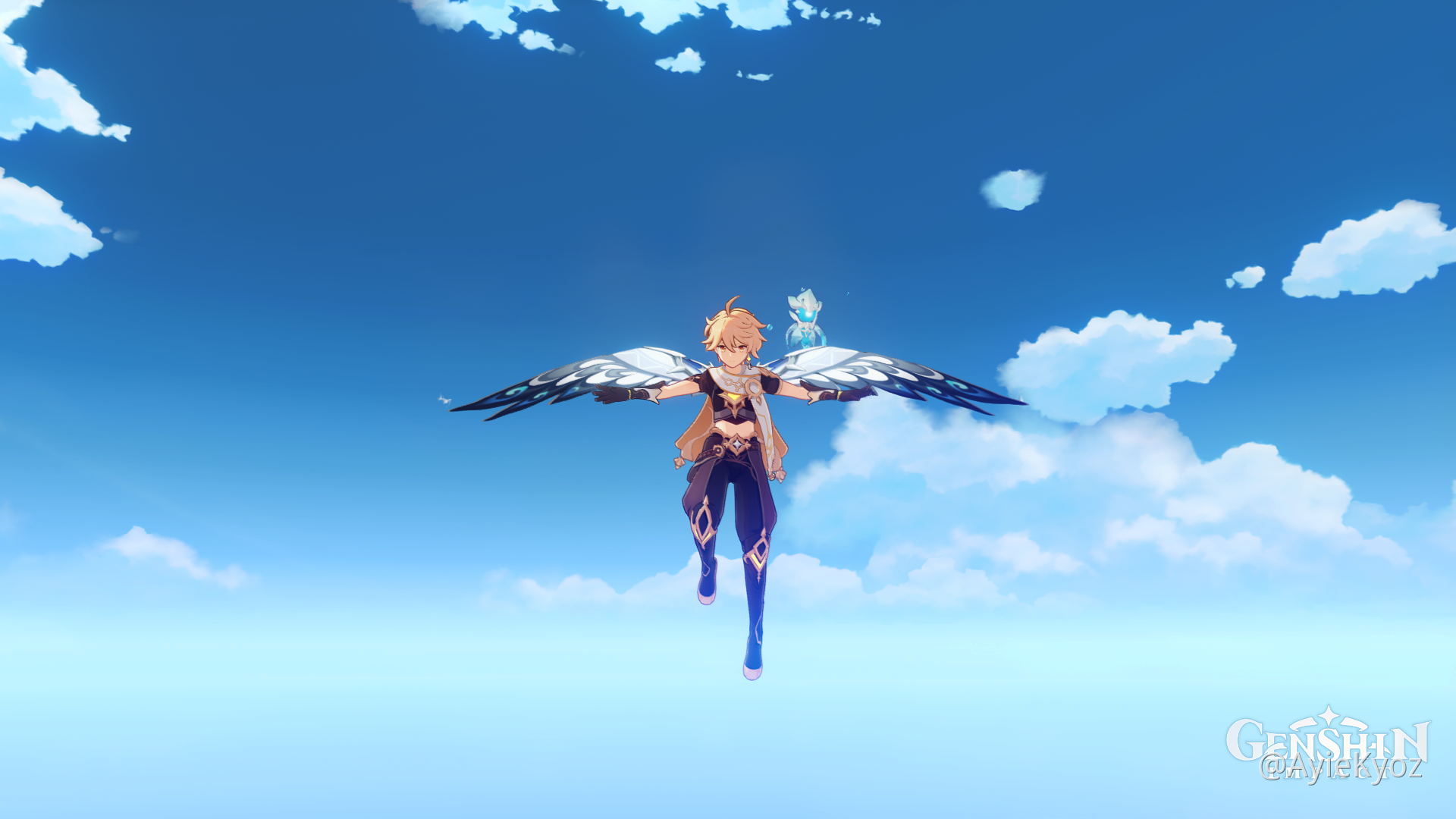Aether believe he can fly. Genshin Impact | HoYoLAB