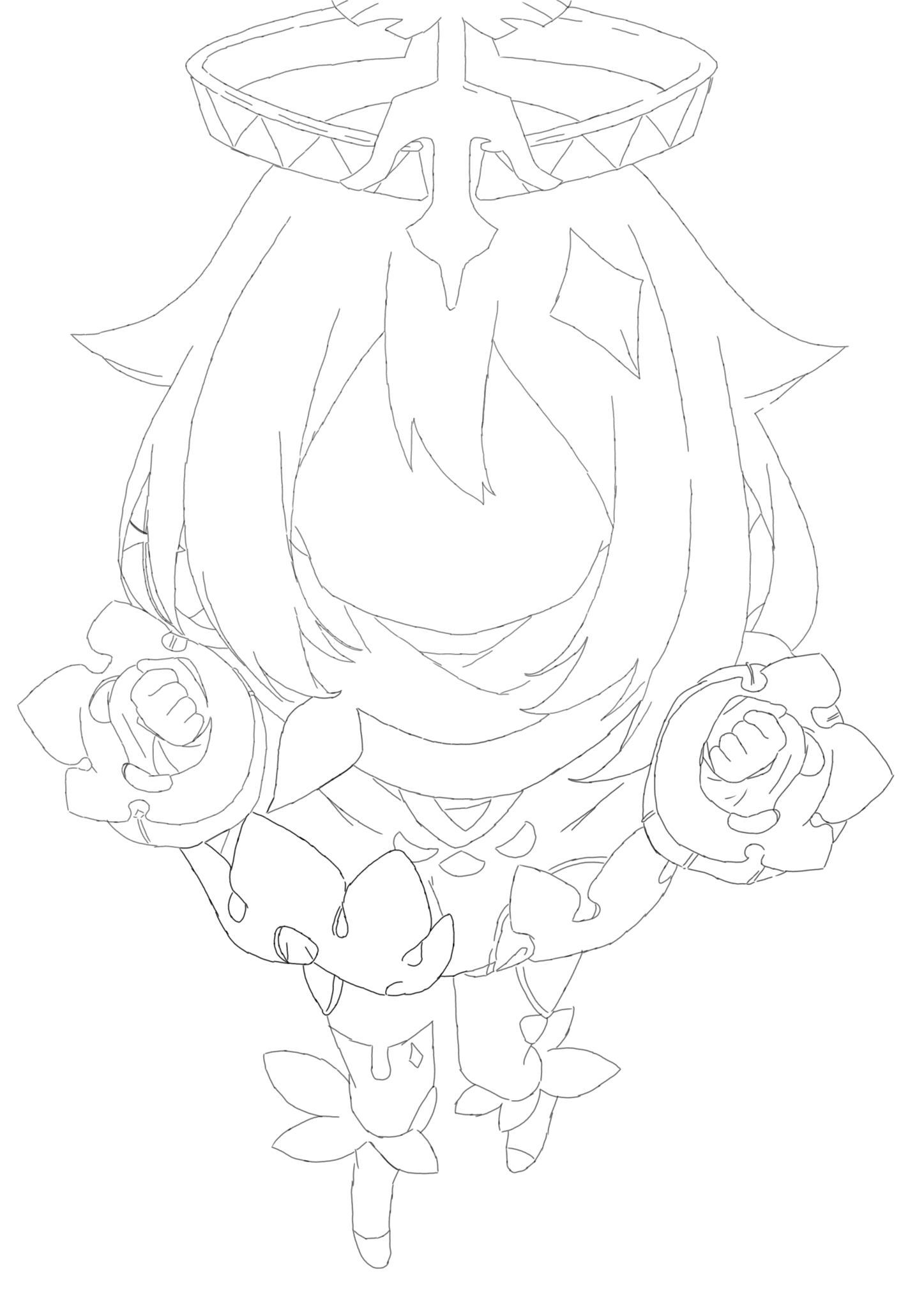 Paimon outline Genshin Impact | HoYoLAB