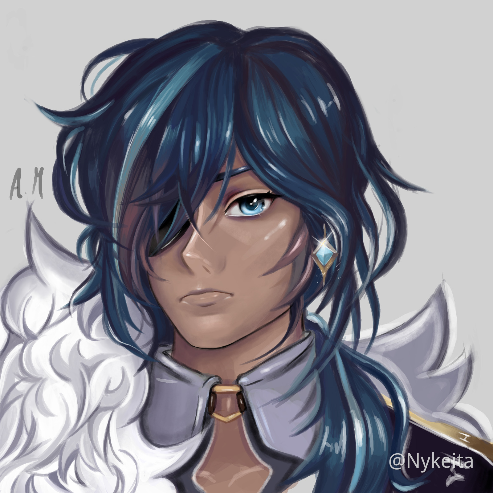Fanart of Kaeya by Nykeita