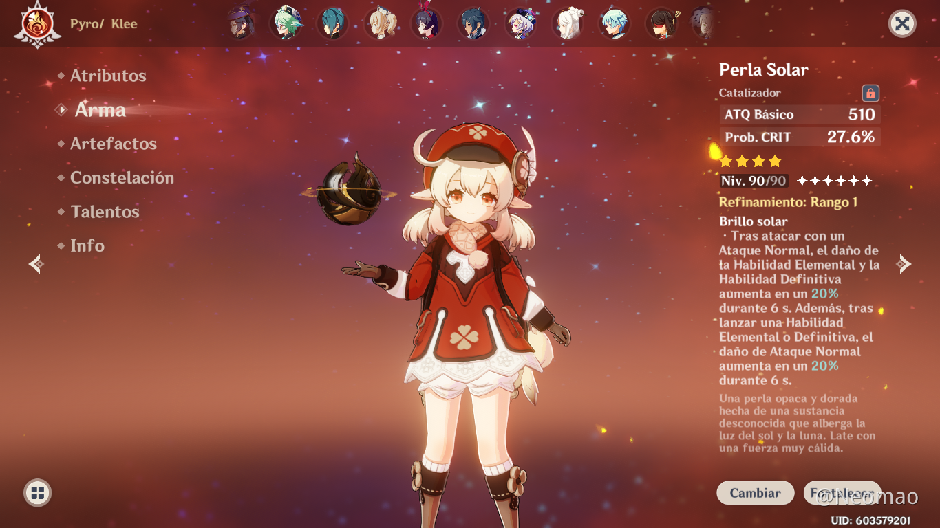 [Klee] Mi build de klee Genshin Impact | HoYoLAB