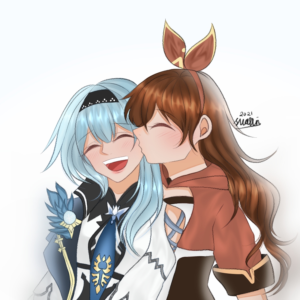 Eula X amber Genshin Impact | HoYoLAB