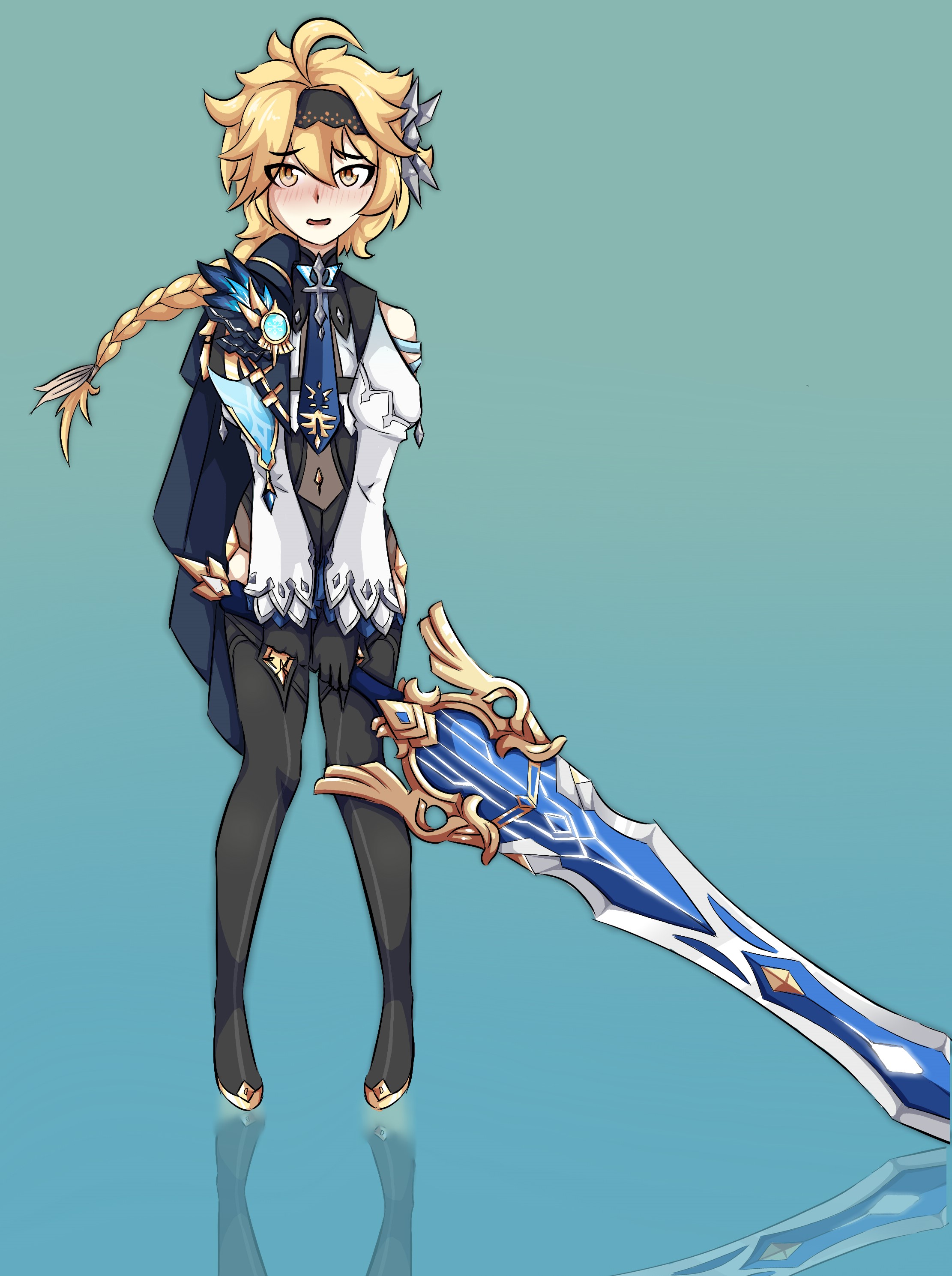 Aether trying out Eula's outfit Genshin Impact | HoYoLAB