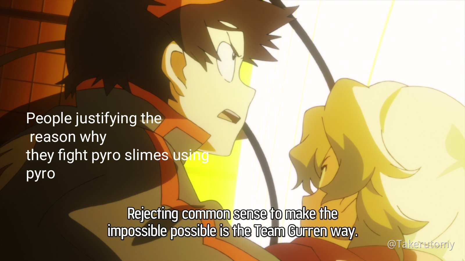 Low effort meme featuring ttgl template Genshin Impact | HoYoLAB