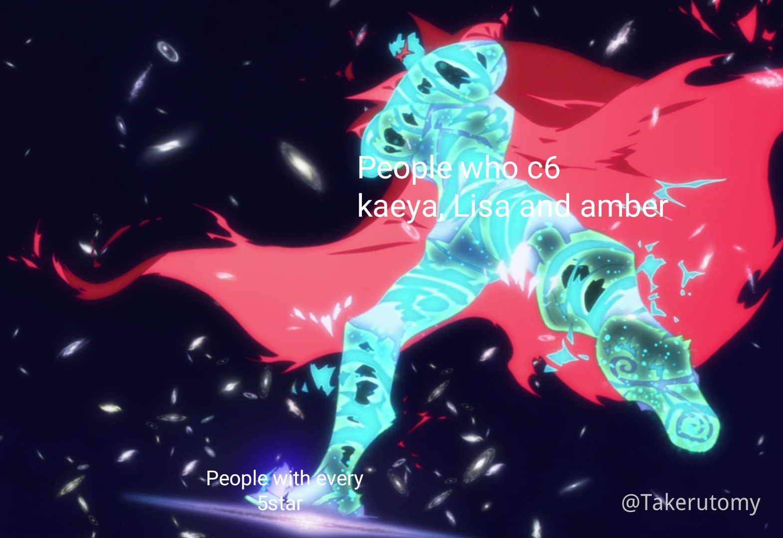 Low effort meme featuring ttgl template Genshin Impact | HoYoLAB