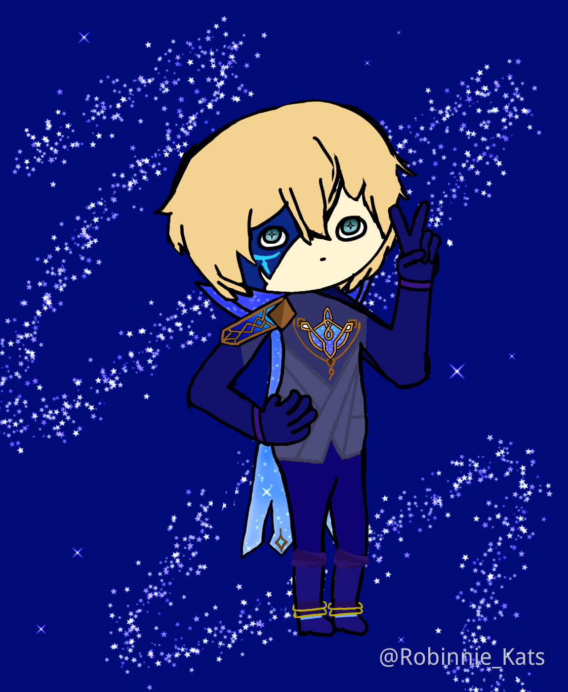 Finally dainsleif drawing done Genshin Impact | HoYoLAB