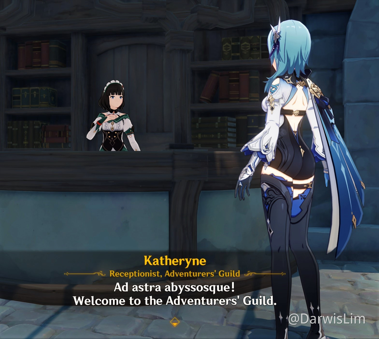 I just realized everytime you visit Katheryne with Eula you'll have a ...