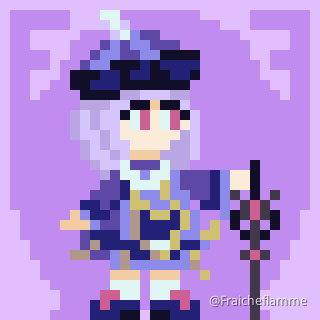 Venti Xiao Klee and Qiqi in pixel art ^^ Genshin Impact | HoYoLAB