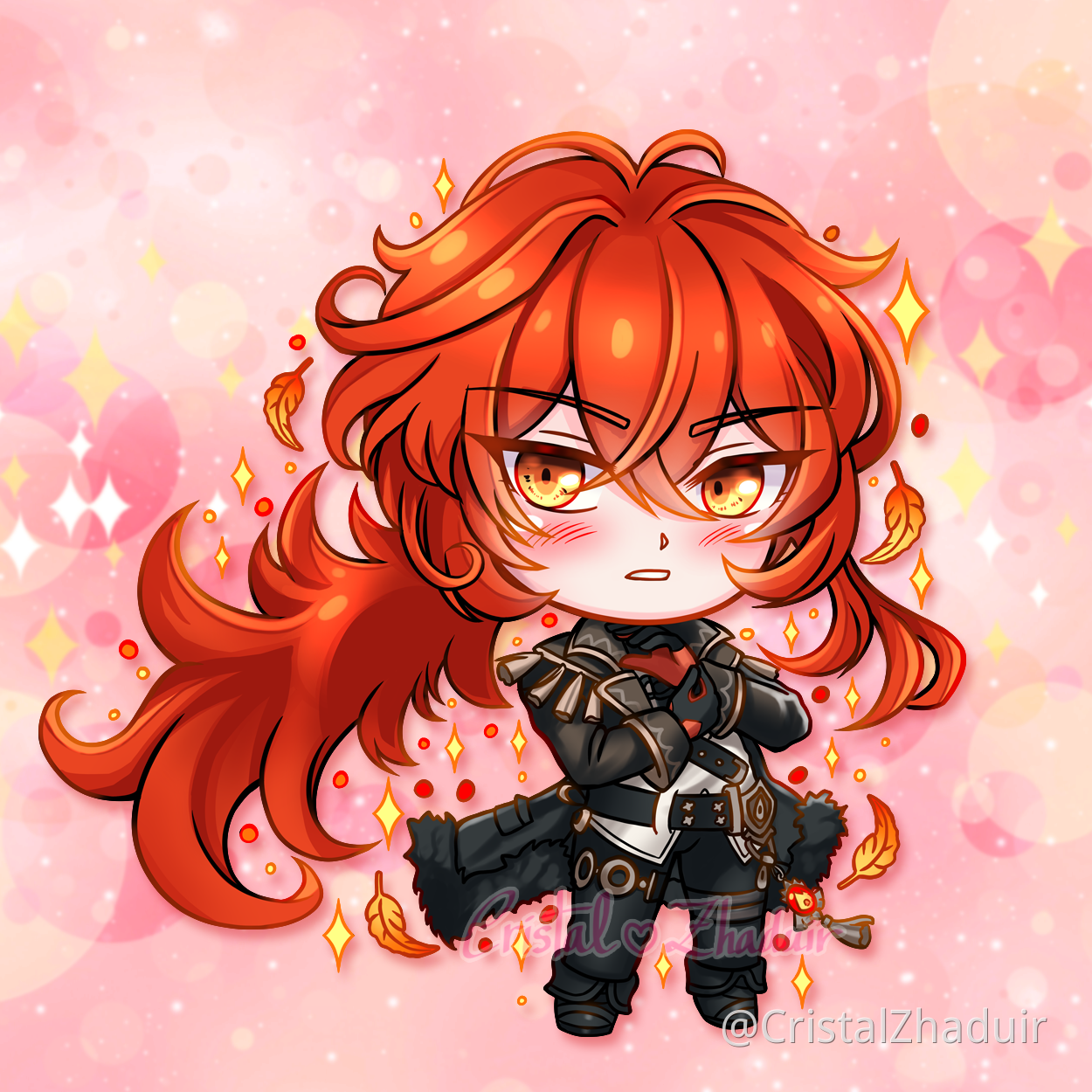 Diluc chibi ! Genshin Impact | HoYoLAB