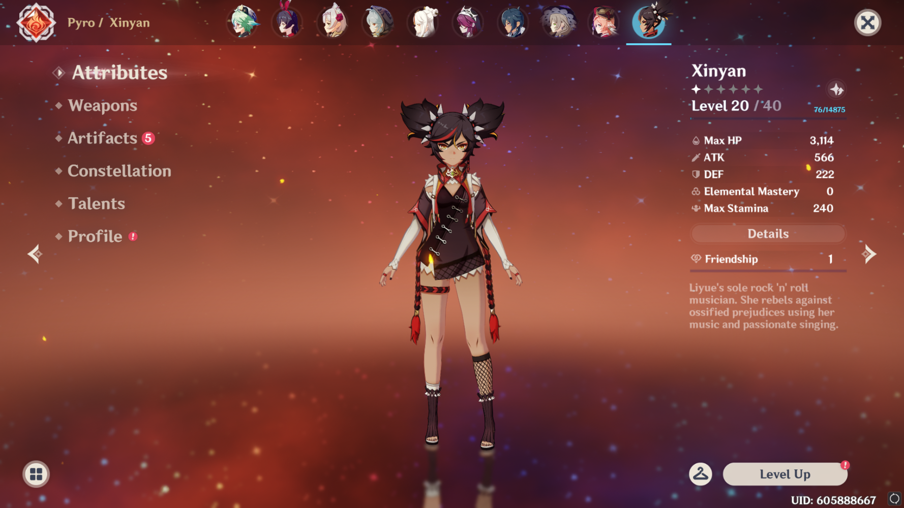 Help me choose between Xinyan and Rosaria for my Physical Keqing team ...