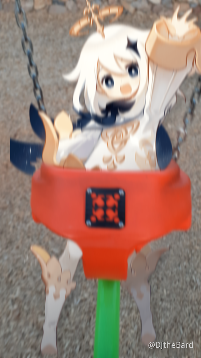 Paimon in a baby swing Genshin Impact | HoYoLAB